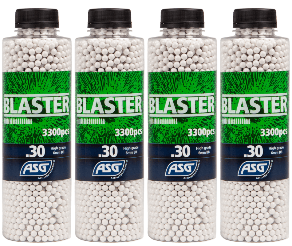 Four pack of Blaster BB's, 0.30g | Ammo Hive